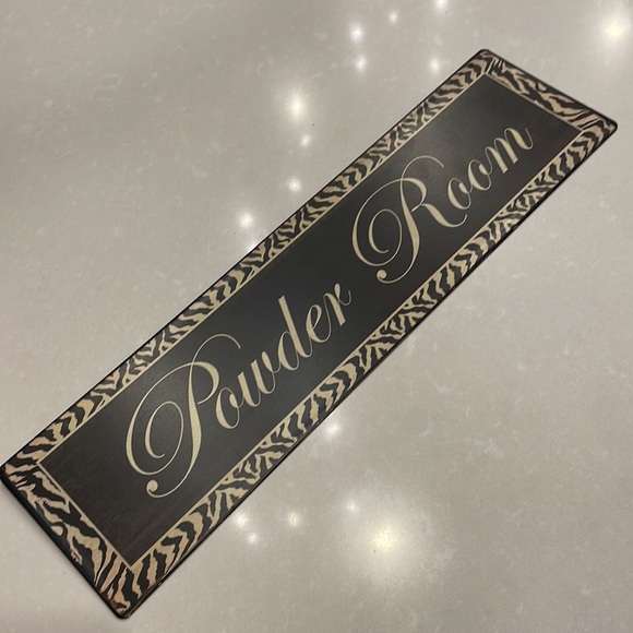 Accents | Powder Room Sign | Poshmark